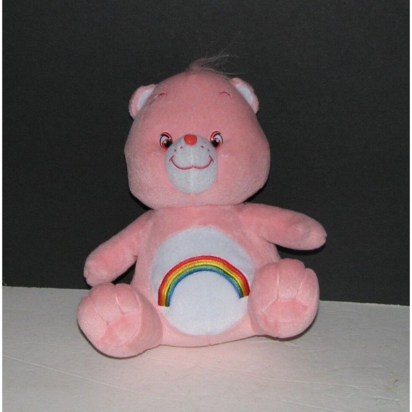 Toys | Care Bears Cheer Bear Pink Rainbow Plush Toy 9 Inches | Poshmark